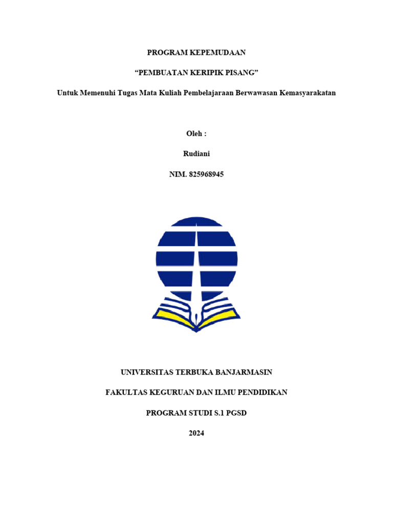 Laporan Kegiatan Pelaksanaan Program Kepemudaan Rudiani | PDF | Karier ...