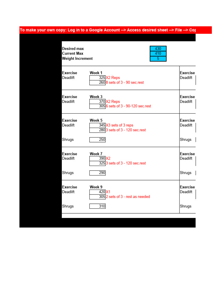 Coan Phillipi Deadlift Routine Download Free Pdf Weight Training