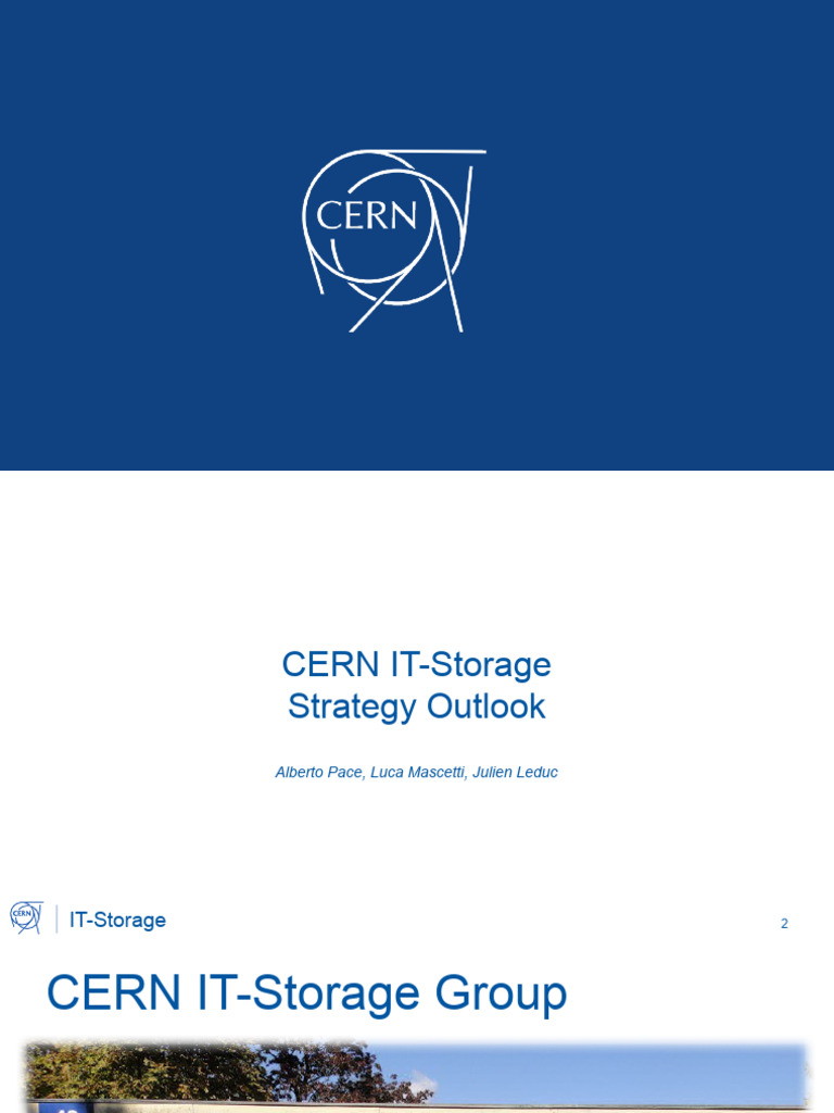 Hepix CERN IT-Storage Strategy | PDF | Backup | Computer Data Storage