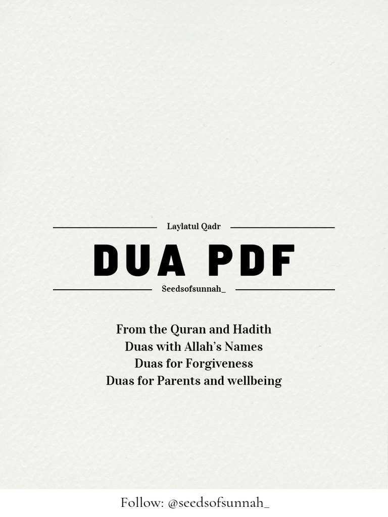 Complete Dua PDF (Laylatul Qadr) | PDF | God In Islam | Afterlife