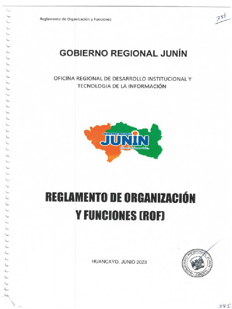 ROF - Sede Regional Jun n 2023 Vigente | PDF