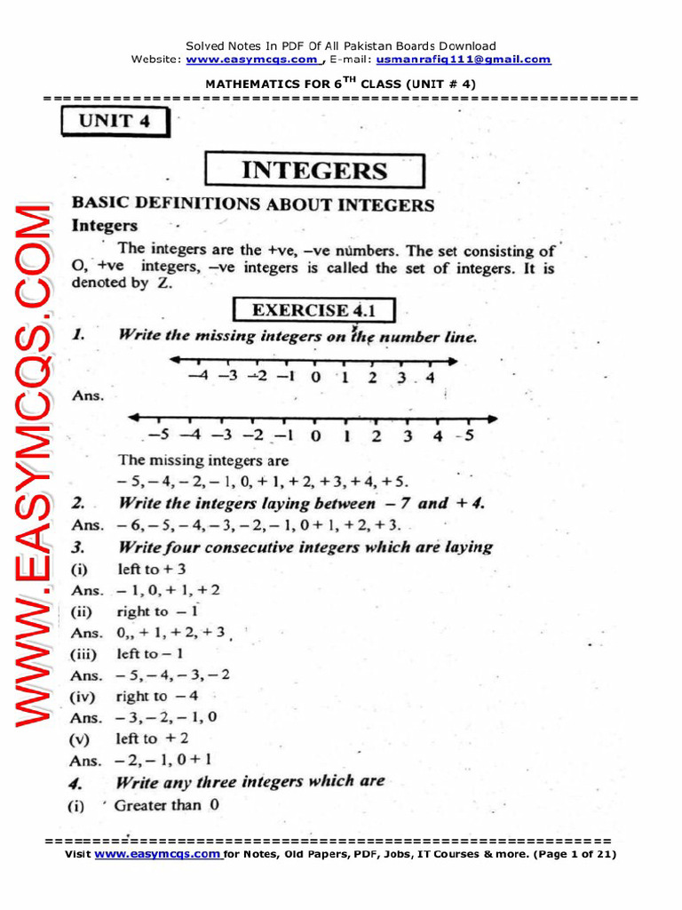 6th Grade Math Unit 4 | PDF