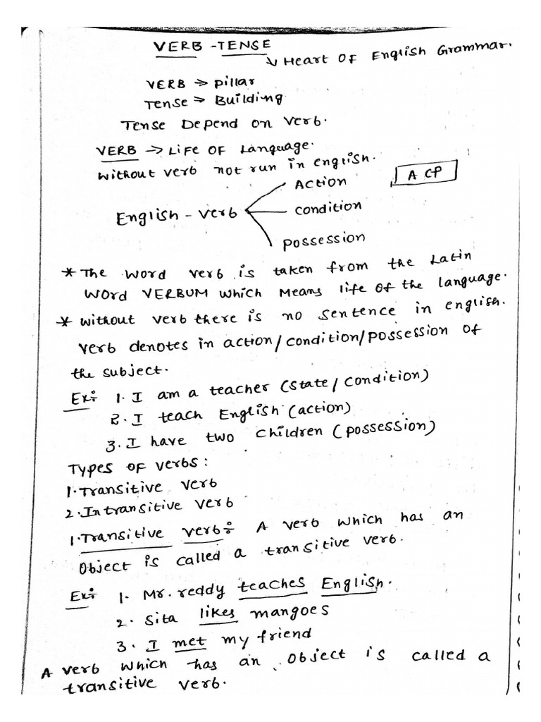 2 Verb Tense Pdf