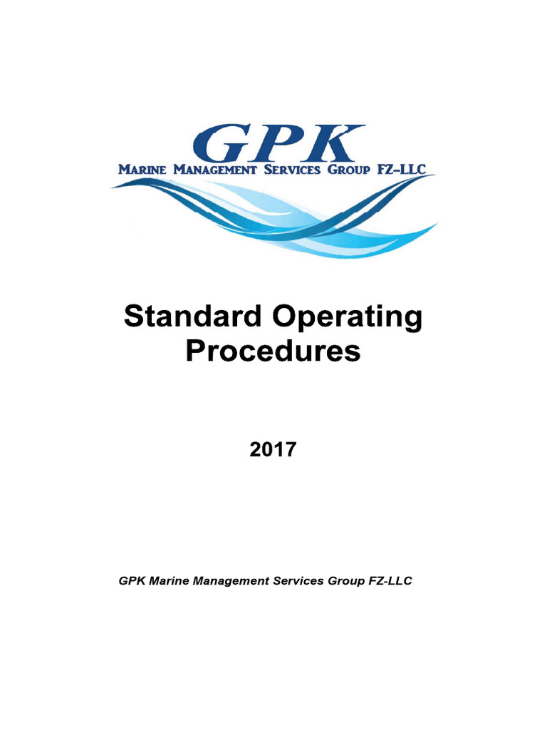 GPKMMS Standard Operating Procedures (INDEX) | PDF