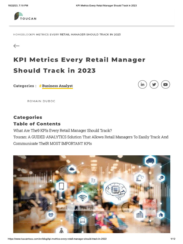 KPI Metrics Every Retail Manager Should Track in 2023 | PDF