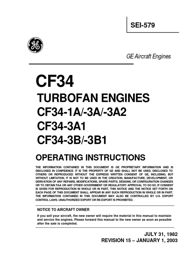 CF34 - 복사본 | PDF | Jet Engine | Transport