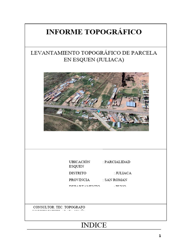 Informe Topográfico Brujula Lisbeth | PDF | Topografía | Agrimensura