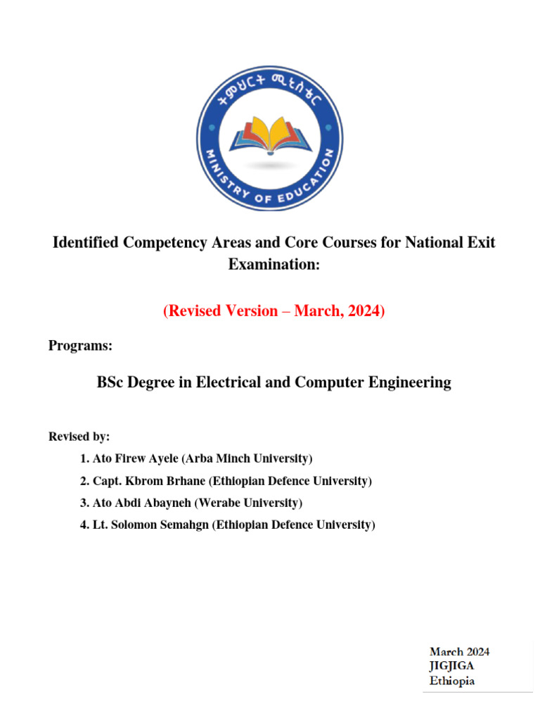 Revised Competency, Electrical & Computer Engineering at JJU | PDF ...