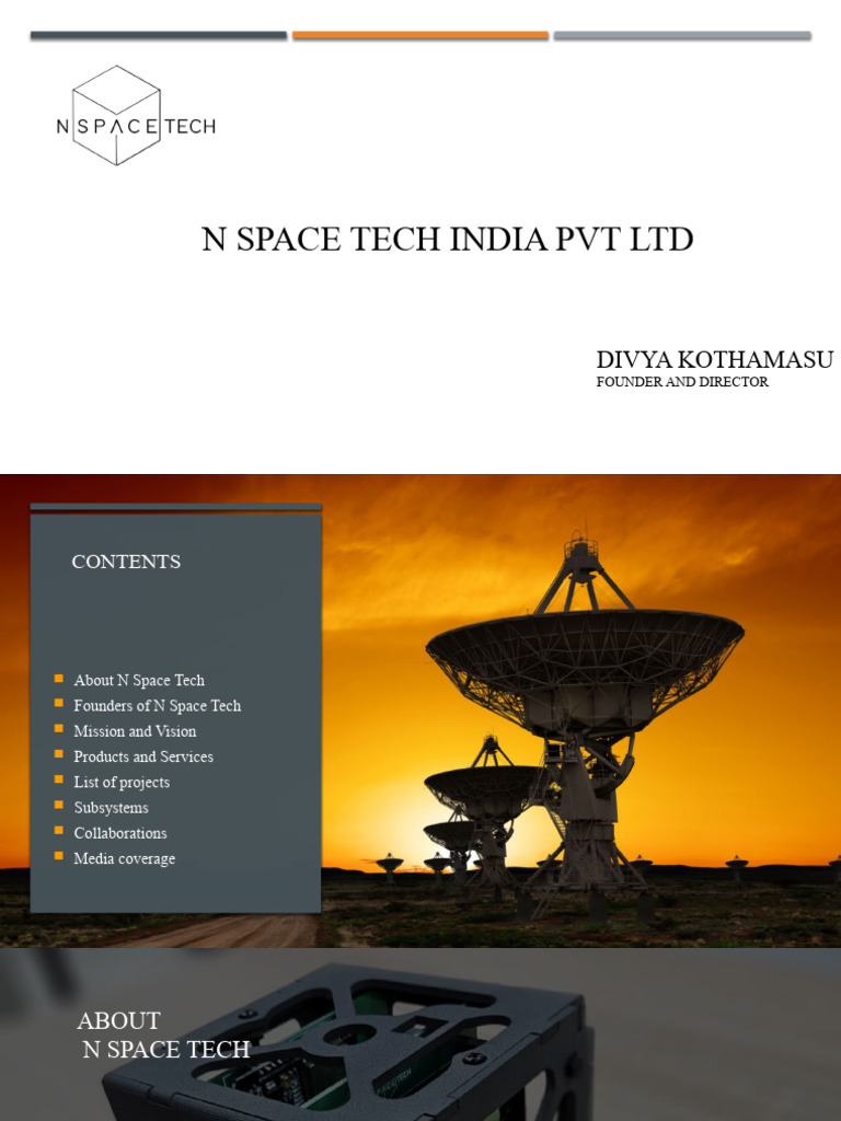 NSPACETECH Presentation | PDF | Antenna (Radio) | Telemetry