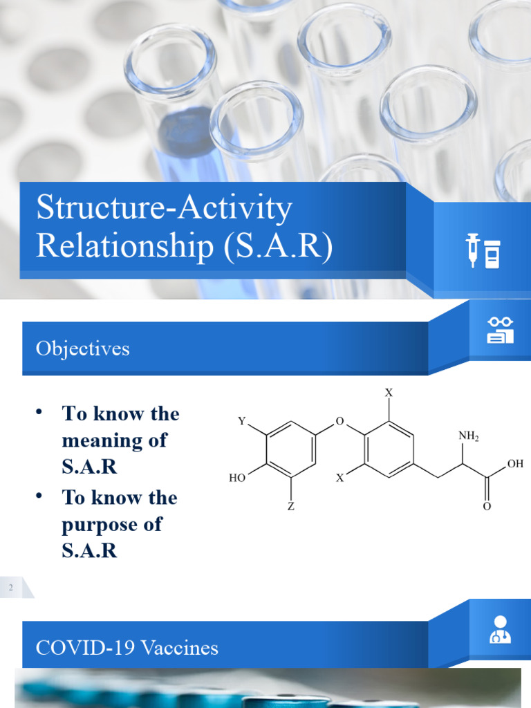 Structure-Activity Relationship (S.A.R) | PDF