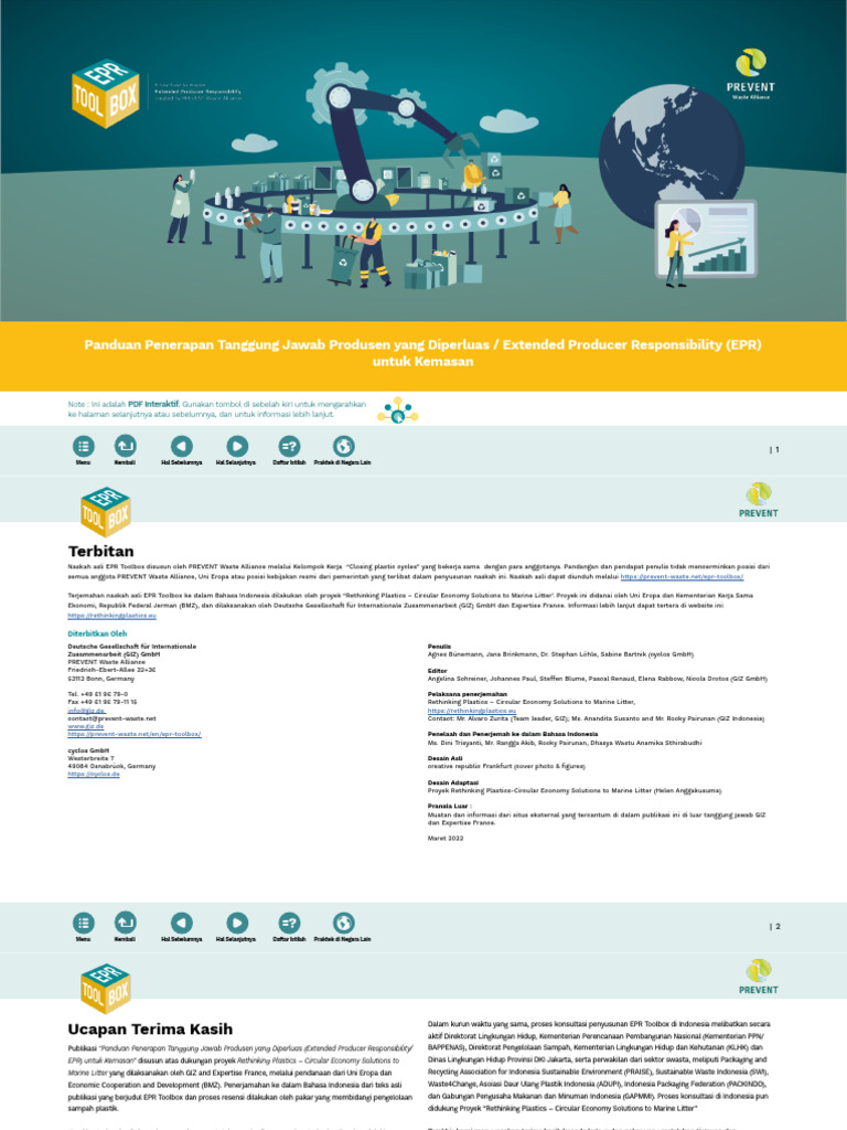 PREVENT EPR Toolbox Bahasa Indonesia | PDF