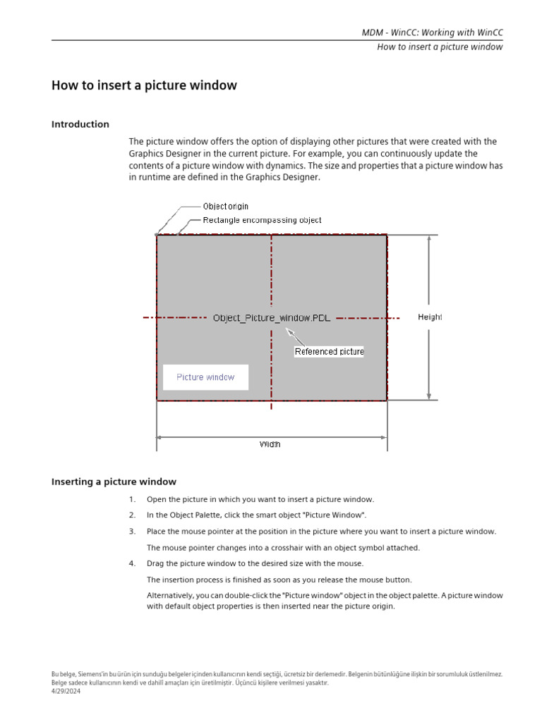 MDM - WinCC_ Working with WinCC - How to insert a picture window | PDF | Double Click | System ...