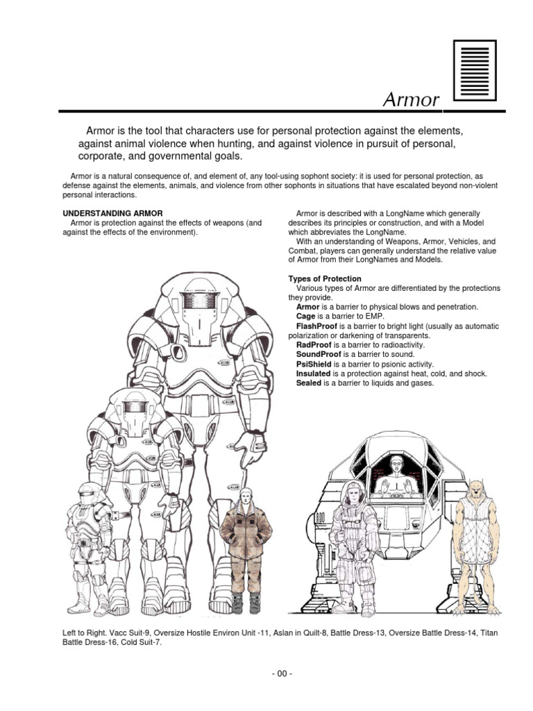 Traveller 5th Edition 15 ArmorMaker | PDF | Senses | Armour