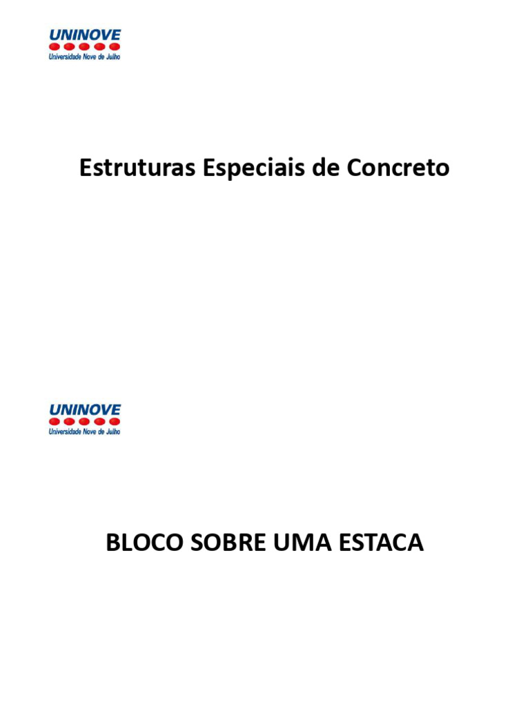 Blocos Sobre 1 Estaca | PDF