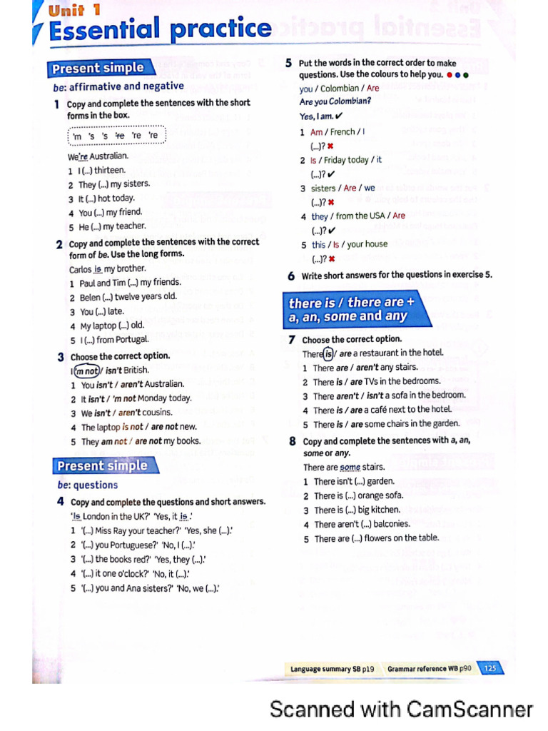 UNIT 1 Energize 1 Practice | PDF