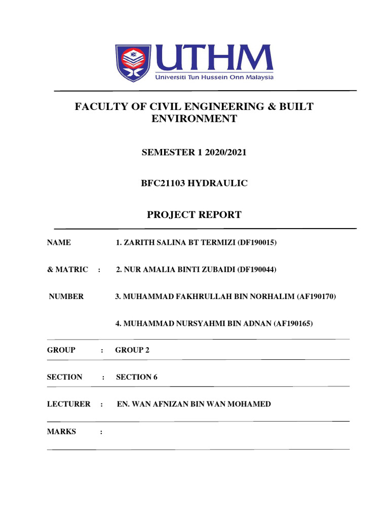 Hydraulic Project Report for Road Drainage | PDF | Area | Drainage Basin