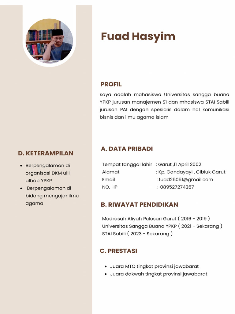 CV Fuad Hasyim | PDF