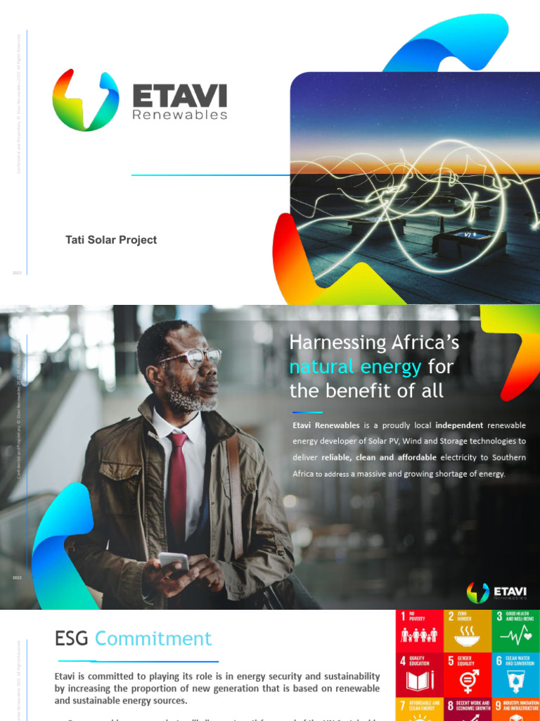 Etavi Renewables Tati Solar Project Presentation | PDF | Southern ...
