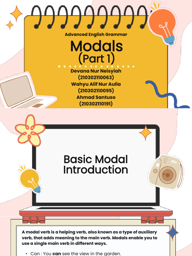 Modals Part 1 Group | PDF | Verb | Languages
