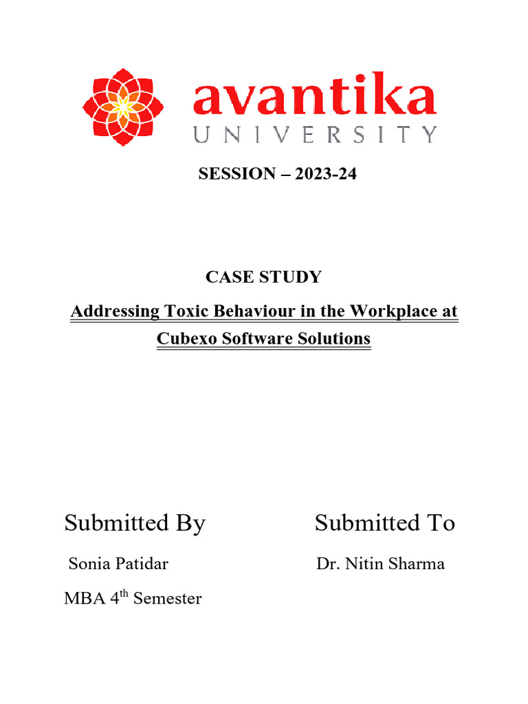 Case Study-02 | PDF | Employment | Applied Psychology