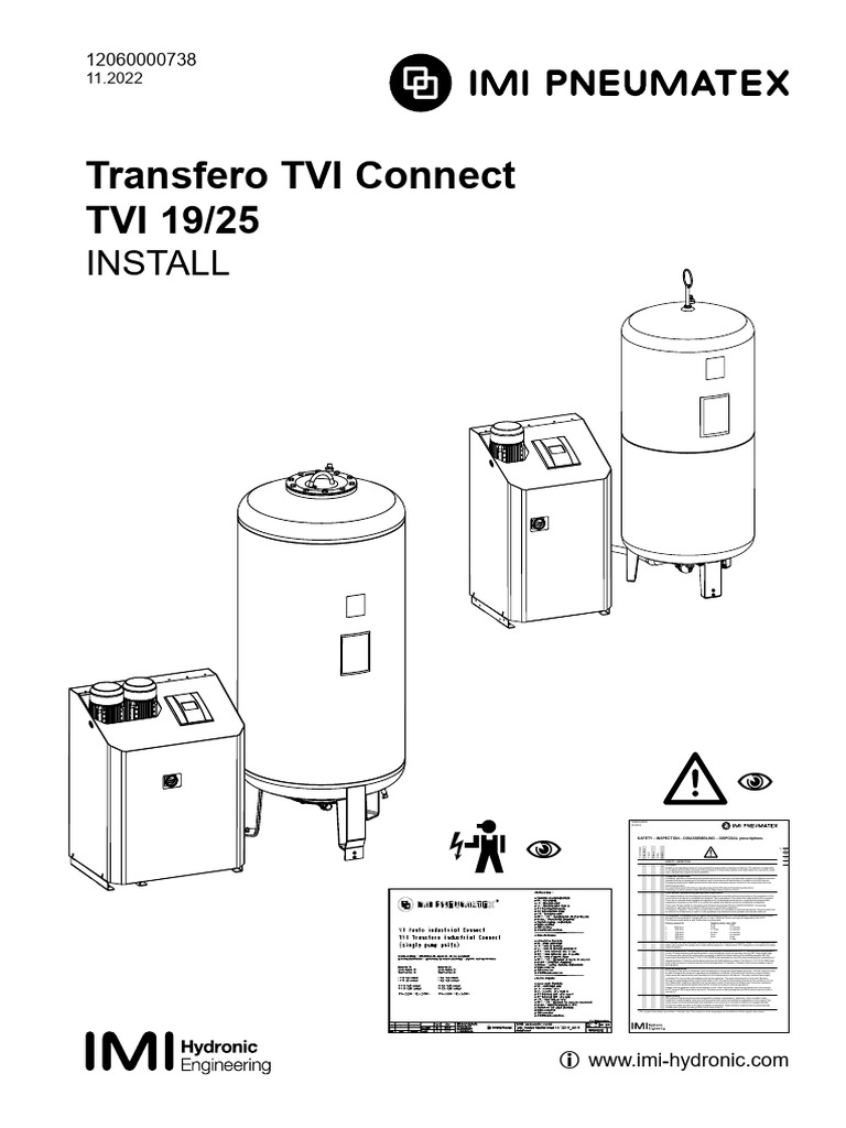 Installation Transfero TVI Connect 2211 Low | PDF | Water | Phases Of Matter