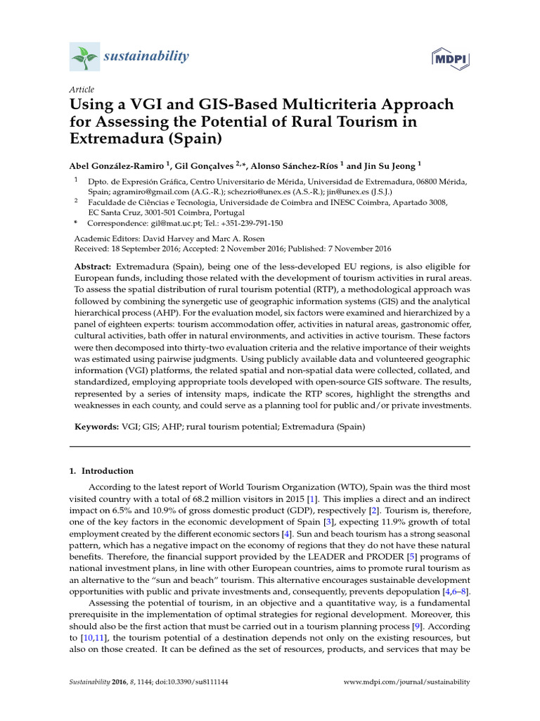 2016-Using A VGI and GIS-Based Multicriteria Approach For Assessing The Potential of Rural ...