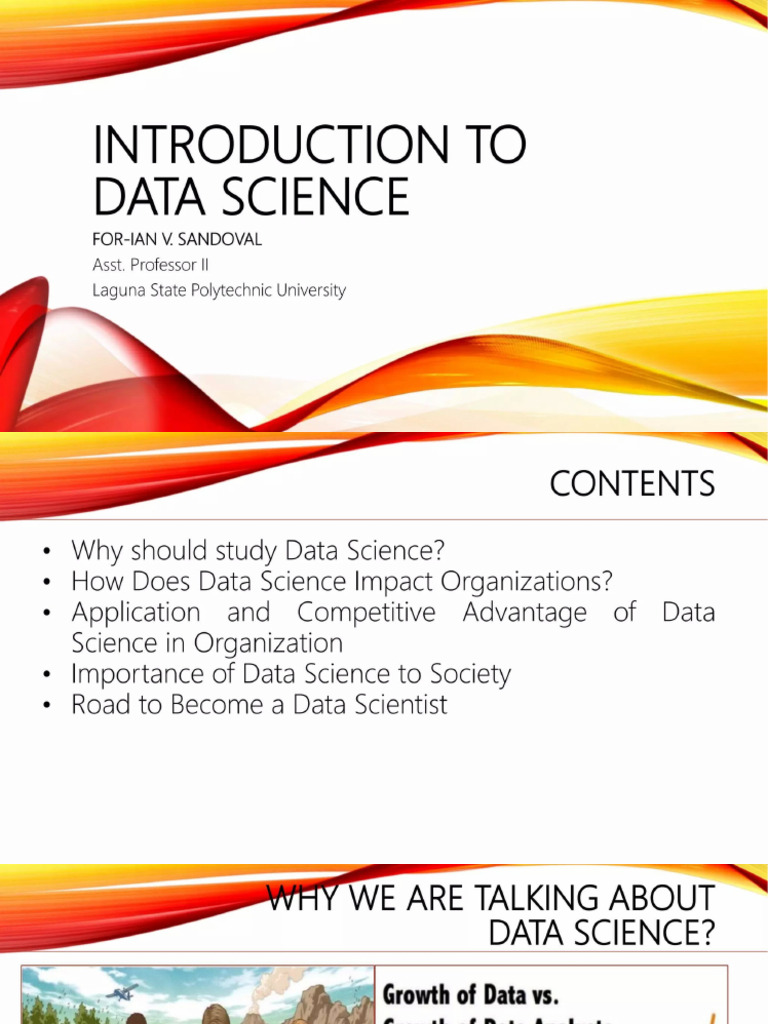 Data Science PPT 1 | PDF