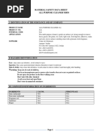 Material Safety Data Sheet - Cascade Dishwashing Pods | PDF | Chemistry | Materials