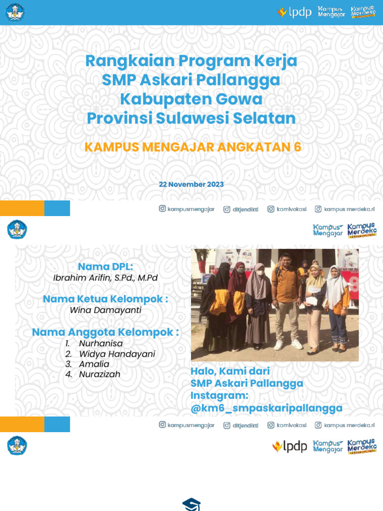 Program Edukasi SMP Askari | PDF