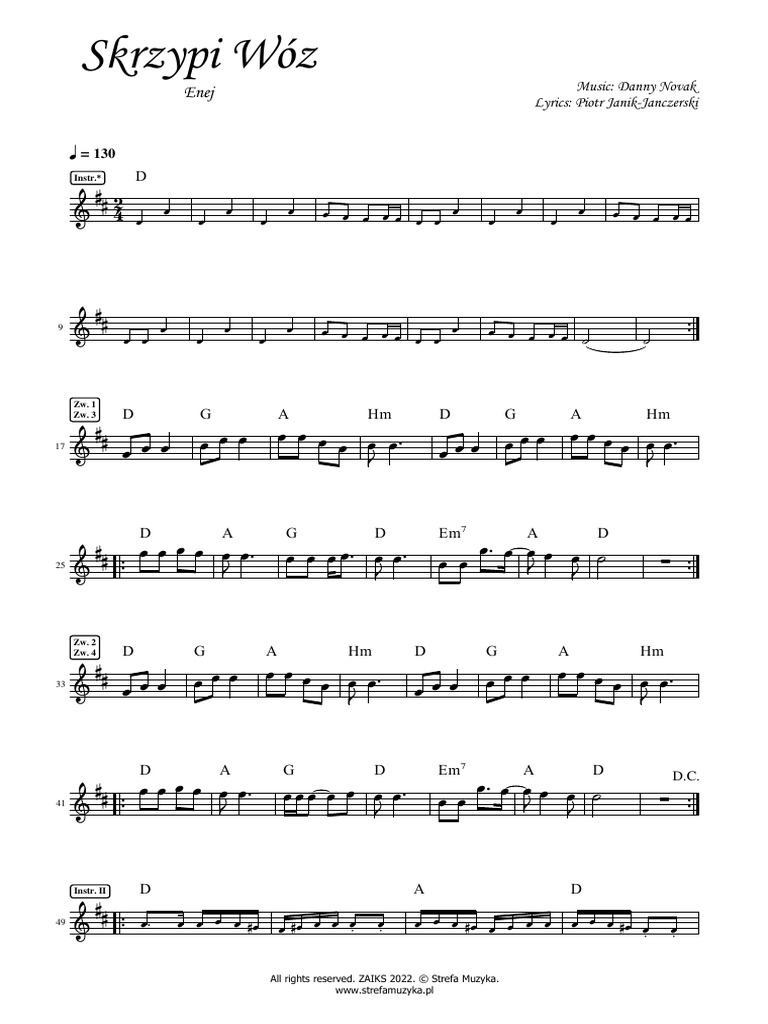 Skrzypi Woz Enej Keyboard fc3qzb | PDF