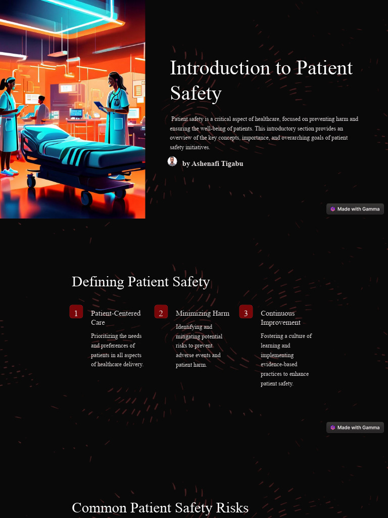Introduction To Patient Safety | PDF | Patient Safety | Health Care