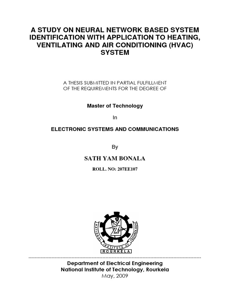 HVAC SYSTEM USING NN | PDF | Artificial Neural Network | Control Theory