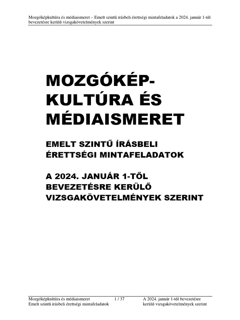 Momed Emelt Irasbeli Minta | PDF