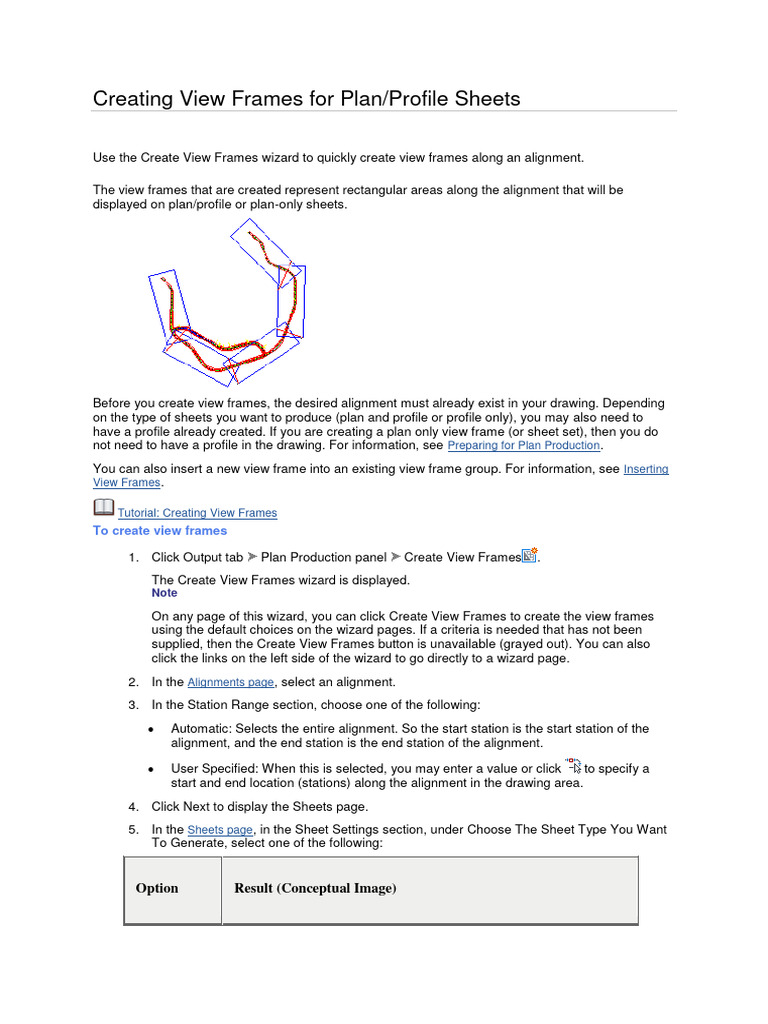 Creating View Frames For Plan | PDF | Computing
