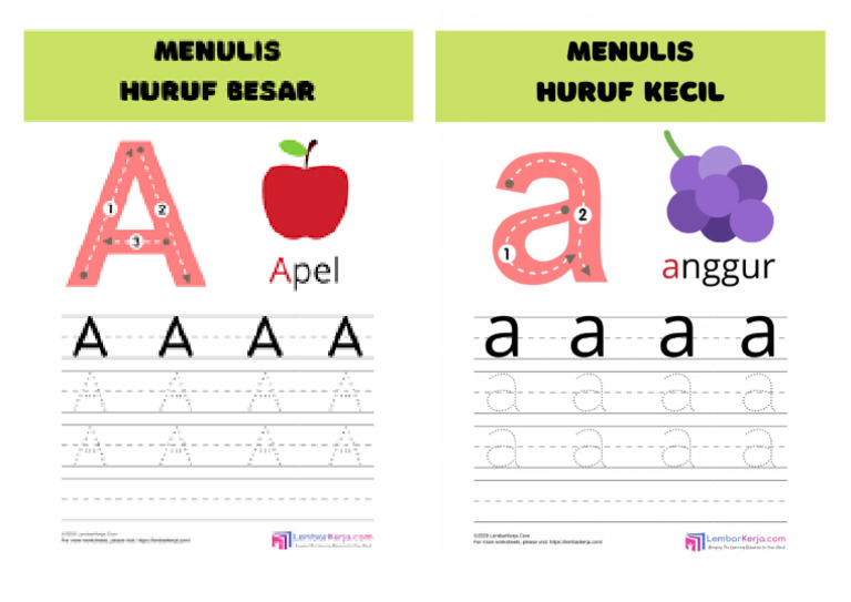 Menebalkan Huruf Aa | PDF