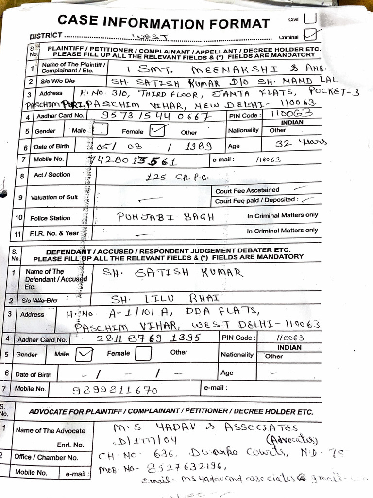 Sec 125 CRPC Petition Application | PDF
