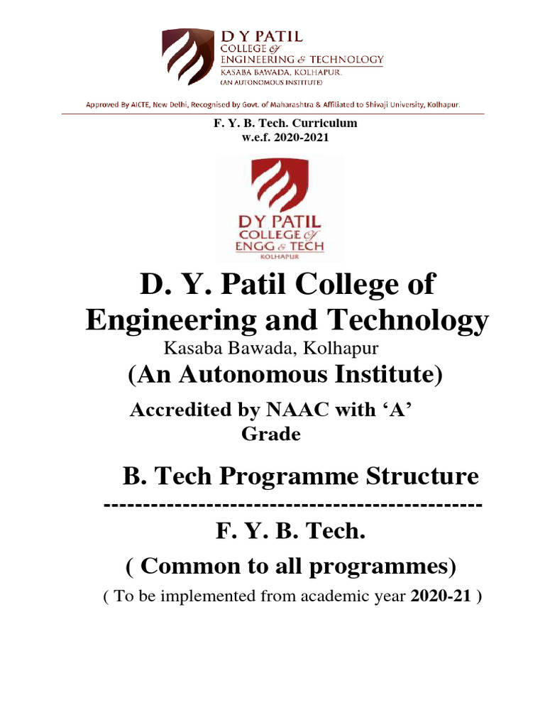 F.Y. B.Tech Curriculum Overview | PDF | Derivative | Linear Map