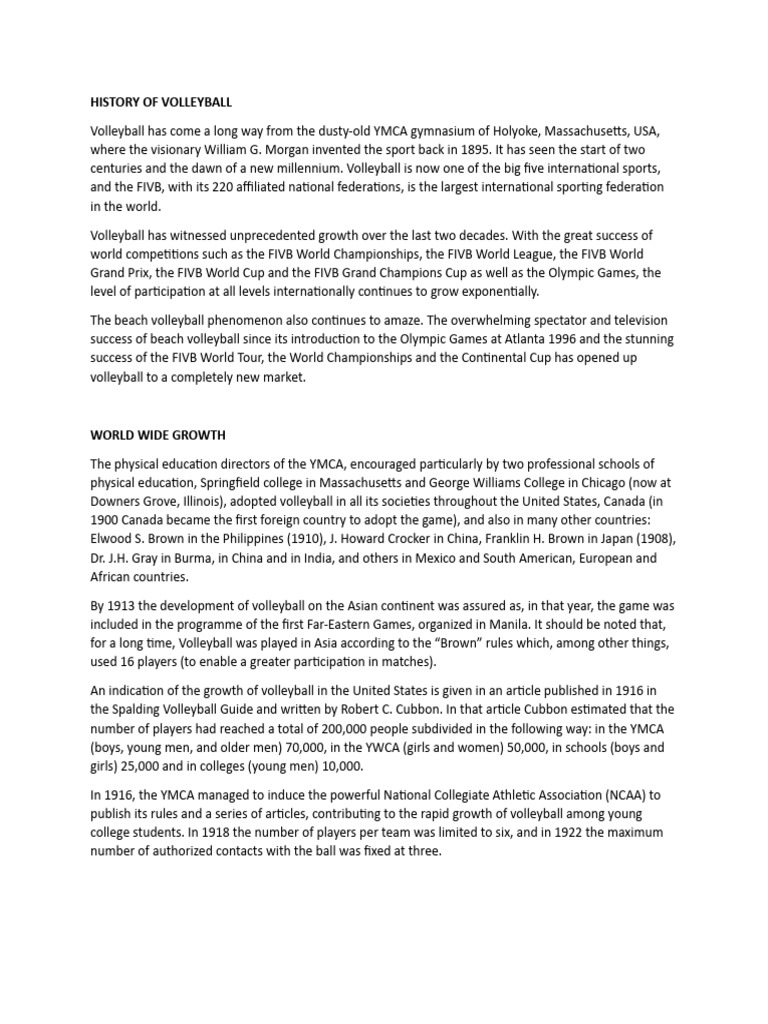 Volleyball Report | PDF | Volleyball | Ball Games