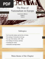 The Rise of Nationalism in Europe Class 10 Final | PDF | Balkans | Kingdom Of Prussia