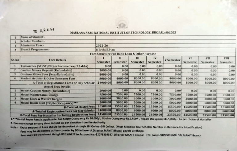 Required Fee Structure | PDF | Personal Finance | Payments