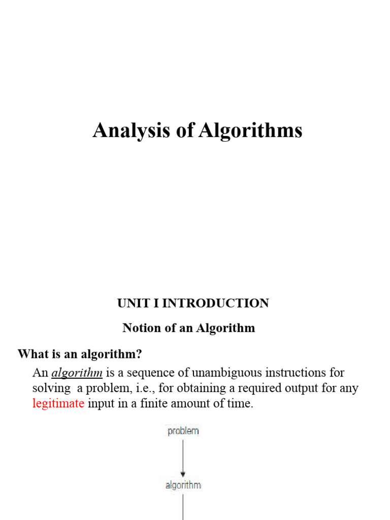 Fundamentals of Algorithm Analysis | PDF | Algorithms | Dynamic Programming