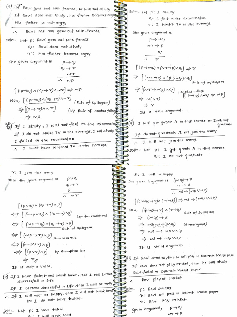 provlems on rules of inference | PDF