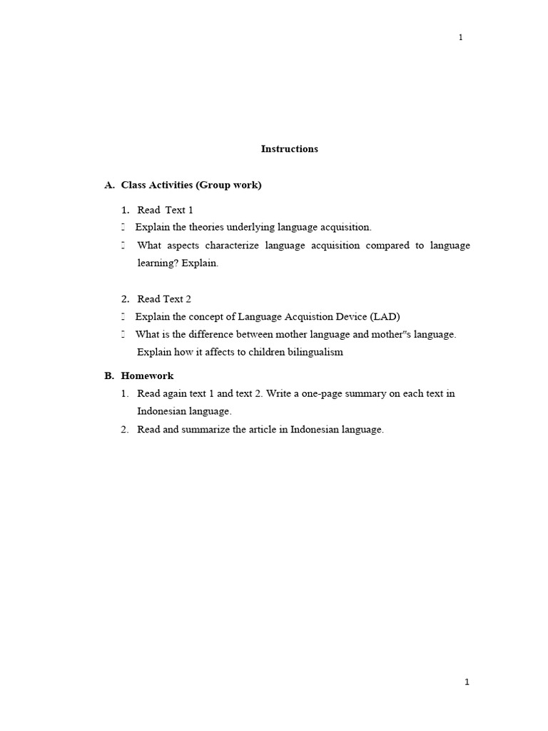 Handout 4 - LA 2024 | PDF