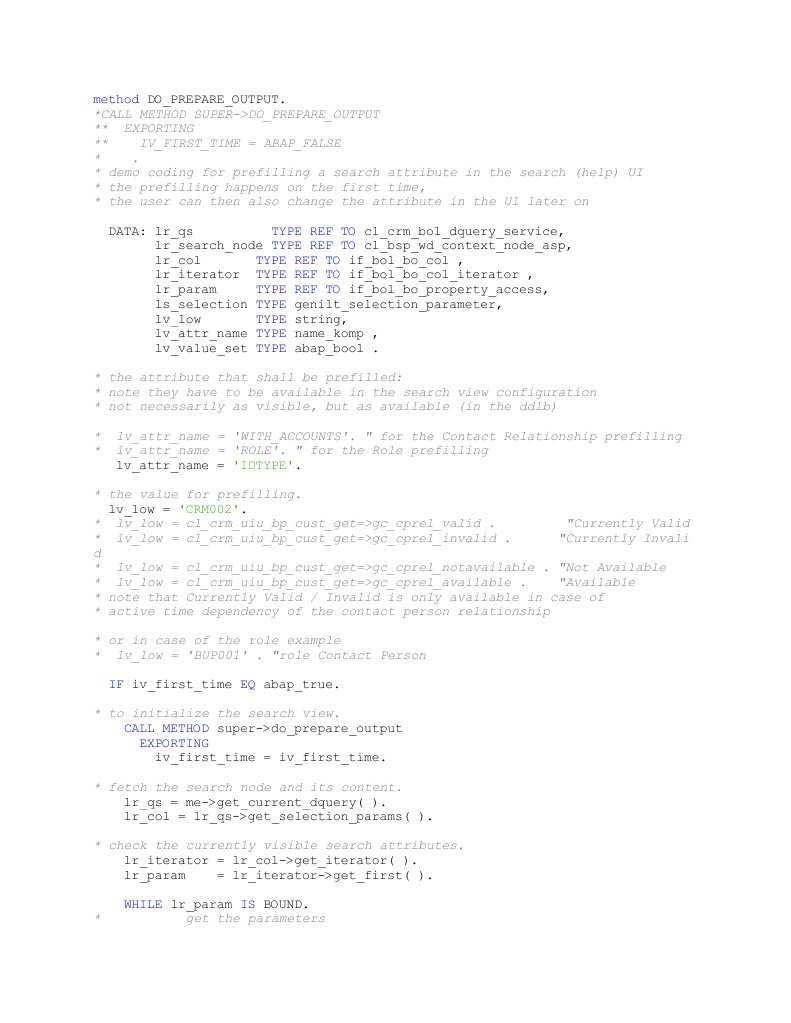 SAP CRM Set Default Value Drop Down Search Attribute | PDF