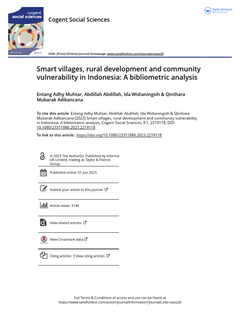 Smart Villages | PDF | Databases | Science