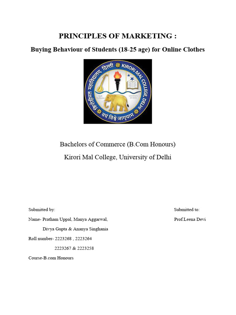 Principles of Marketing | PDF | Online Shopping | Consumer Behaviour