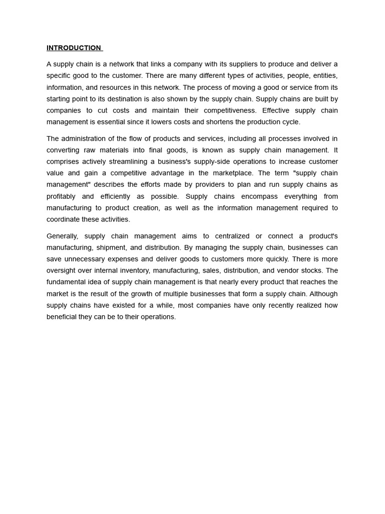 Opm560 (Individual Assignment 2) | PDF | Supply Chain | Supply Chain ...