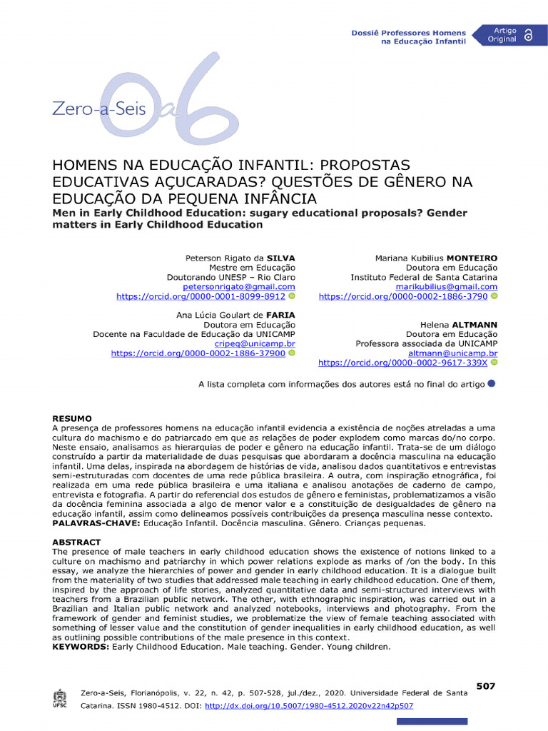 Artigo 1 - Gênero | PDF