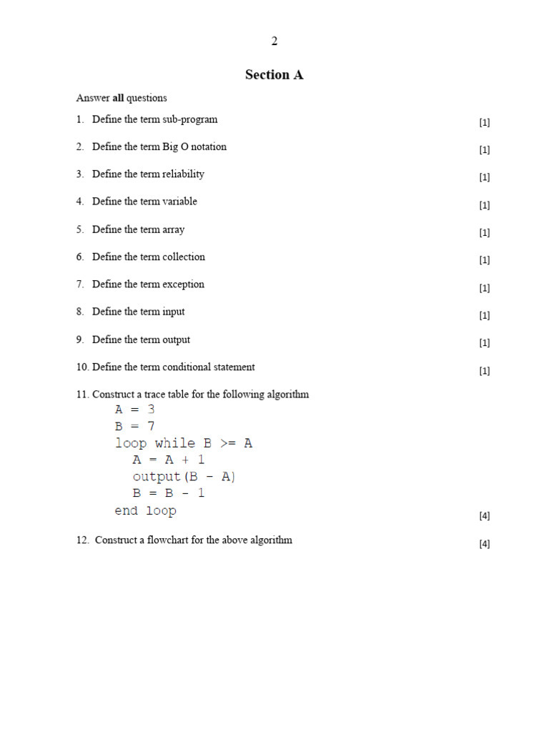 11 Grade End of Semester 1 Assessment | PDF | Algorithms | Body Mass Index