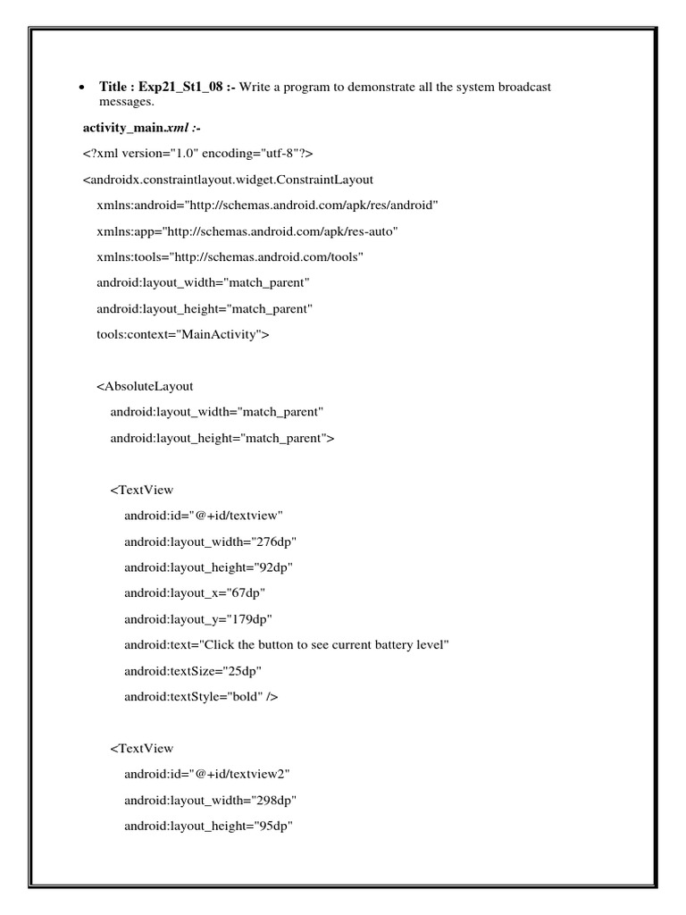 Exp21 MAD | PDF | Android (Operating System) | Operating System Families